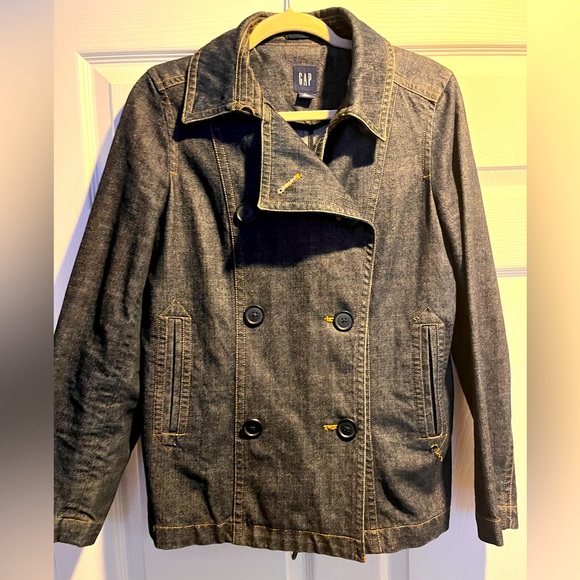 GAP | Jackets & Coats | Iconic Denim Pea Coat By Gap | Poshmark
